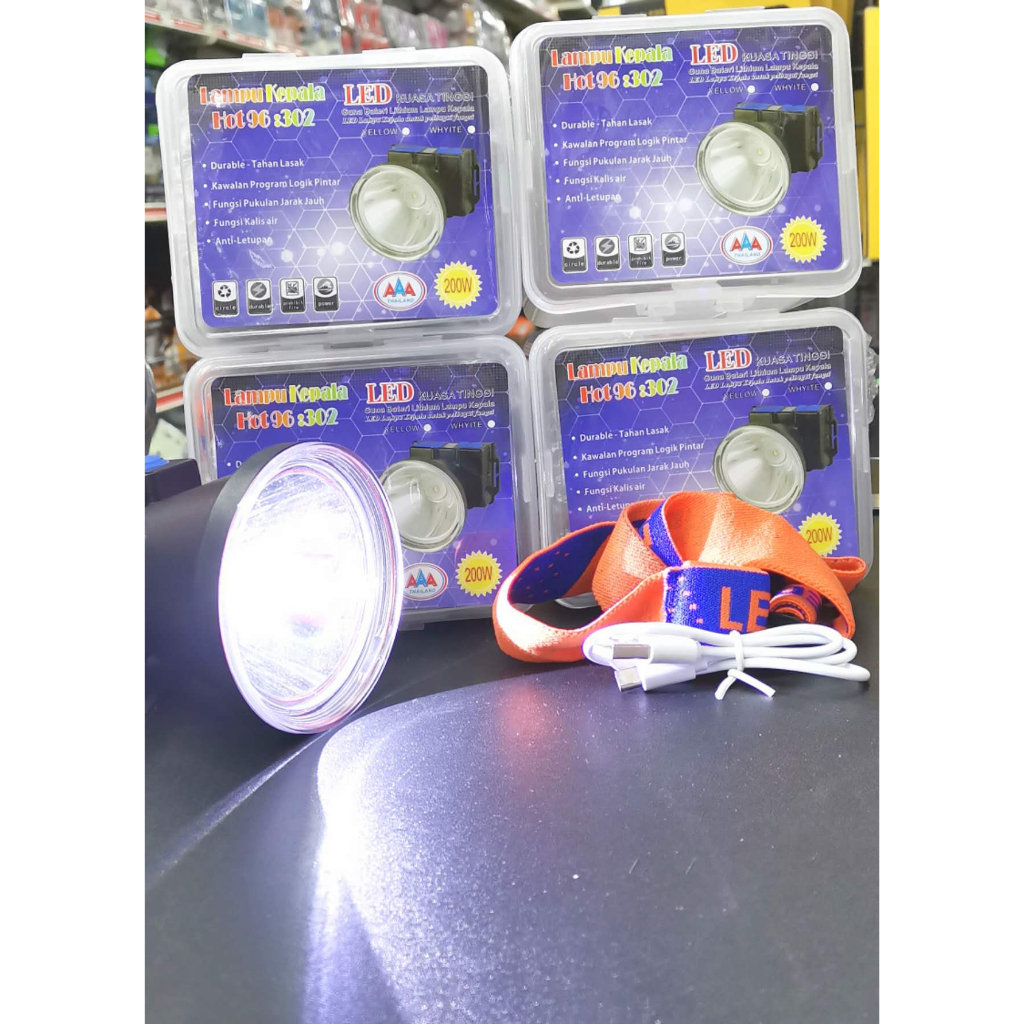Hot96:302 200W LED Strong Light Rechargeable Lithium Battery Outdoor ...