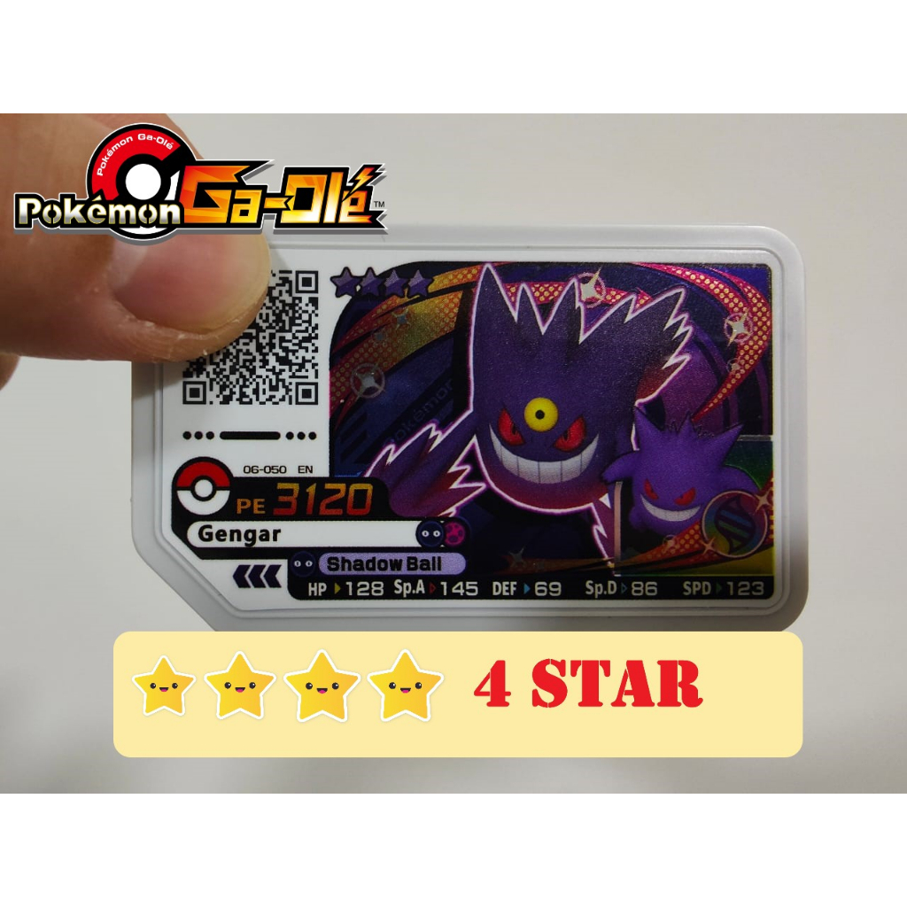 Pokemon Gaole Ga-Ole 4 Star Disks Chips Cards Legend 1 Part 4 3 2 1 ...