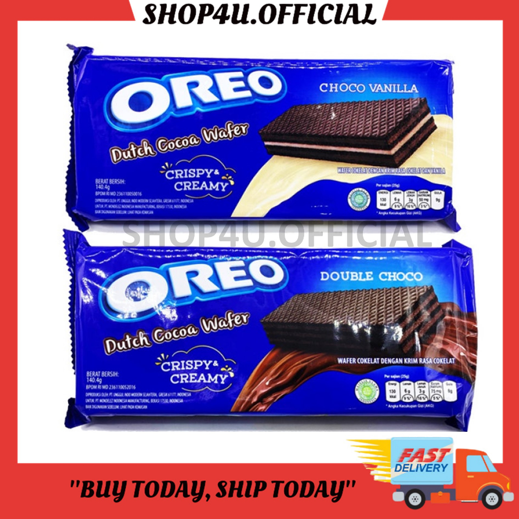 OREO DUTCH COCOA WAFER ( DOUBLE CHOCO/CHOCO VANILLA ) | Shopee Singapore