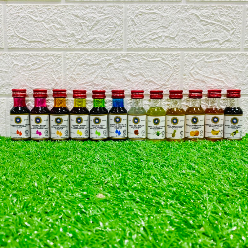 STAR BRAND ARTIFICIAL FOOD COLOUR & FLAVOR 25ML ( HALAL ) food ...