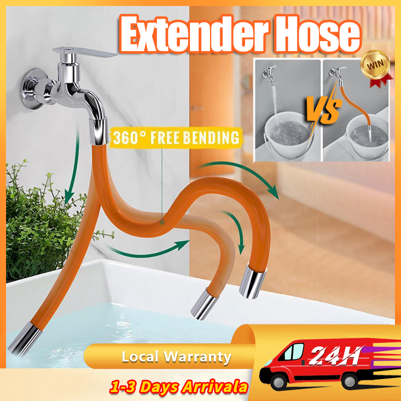 Faucet Extension Extender Rotating Water Tap Extension Pipe Bending ...