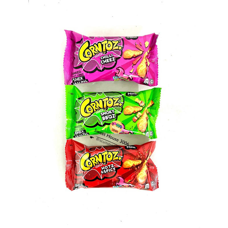 Corntoz Mini Crackers 15g x 6pkt Childhood Snacks Children's Snacks BBQ ...