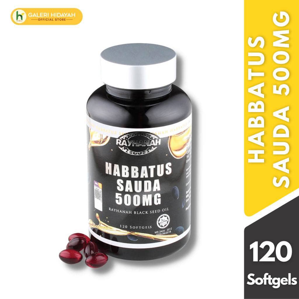 Rayhanah Black Seed Oil -120 Softgels ( Habbatus Sauda 500Mg) | Shopee ...