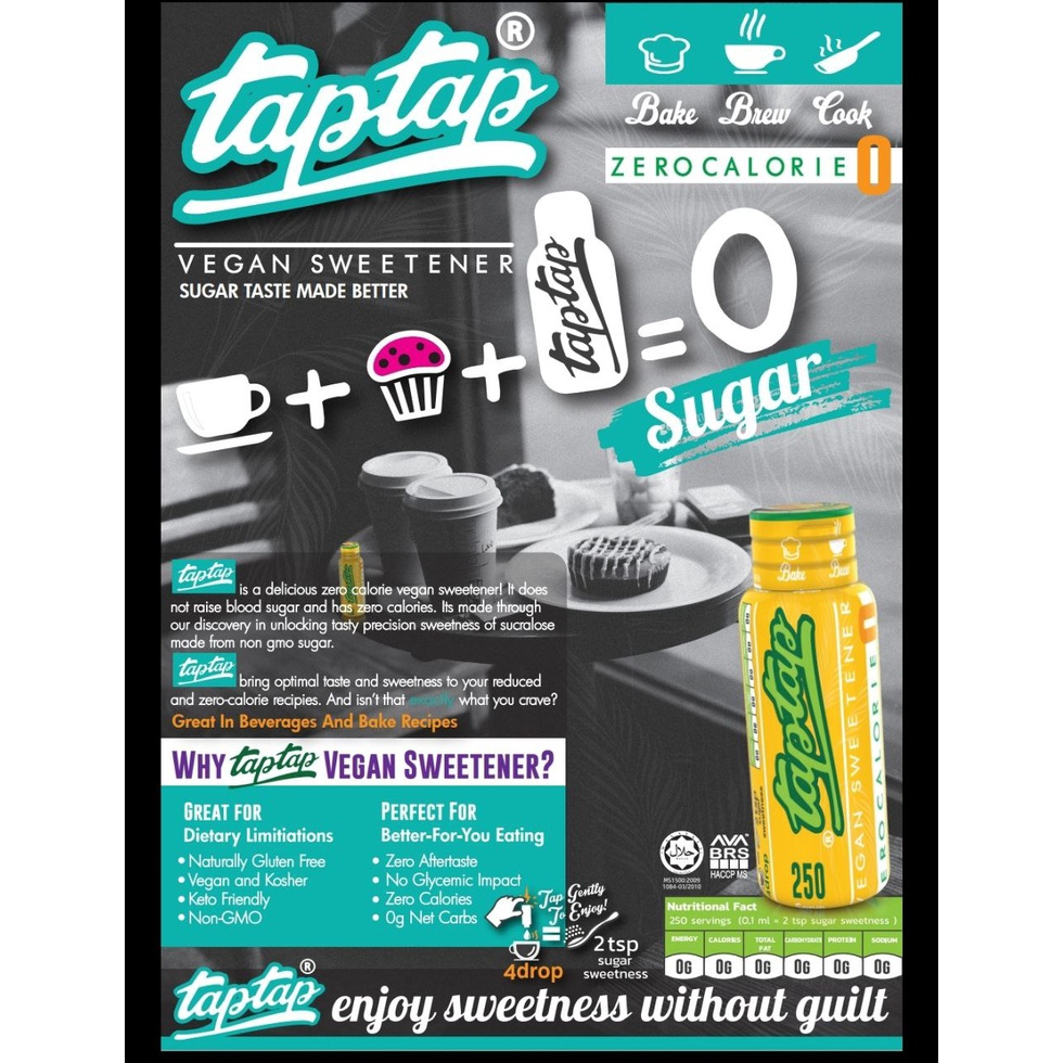 Sweetener Pengganti Gula I Sugar Replacement | TapTap Vegan | ALAJMAL | Dcare | Shopee Singapore