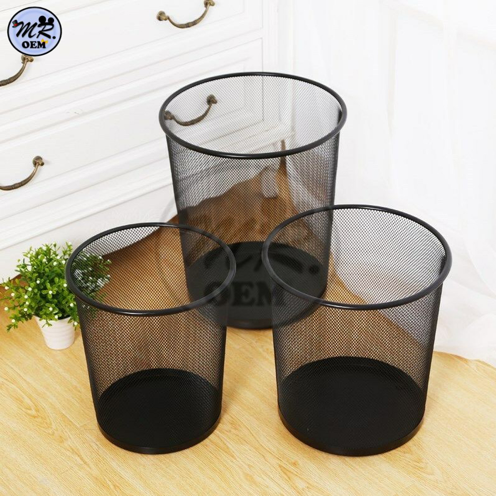 MR OEM Metal Wire Mesh Rubbish Bin Waste Dustbin Office and Room/ Tong ...