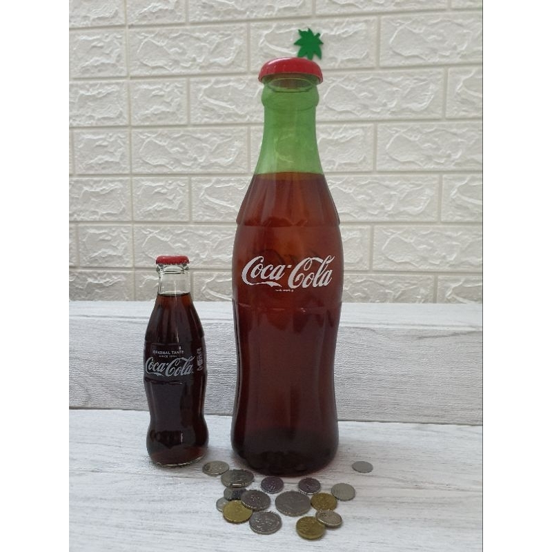 COCA-COLA RETRO COIN BANK COINS STORAGE BOTTLE | Shopee Singapore