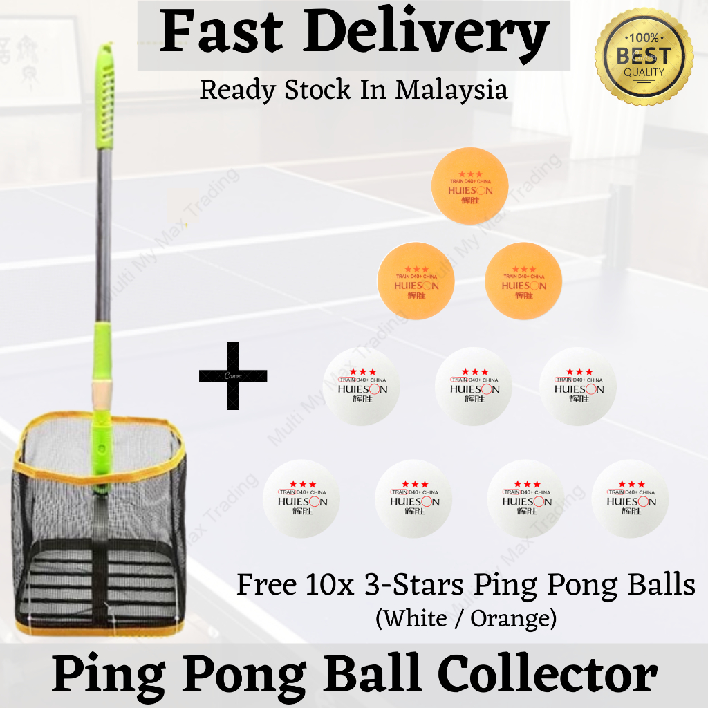 Ping Pong Ball Picker Collector (Ball Retriever) (Free 10 ping pong ...