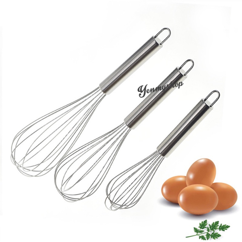 6/8/10/12 Inches Kek Stainless Steel Egg Beater Hand Wire Whisk Mixer ...