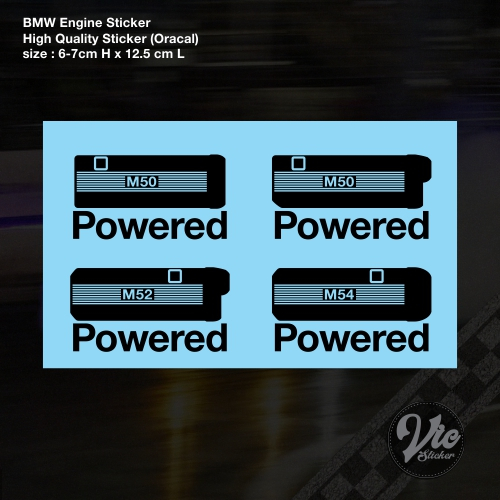 BMW Engine Code Sticker M50, M52, M54 / Decal (High Quality Sticker ...