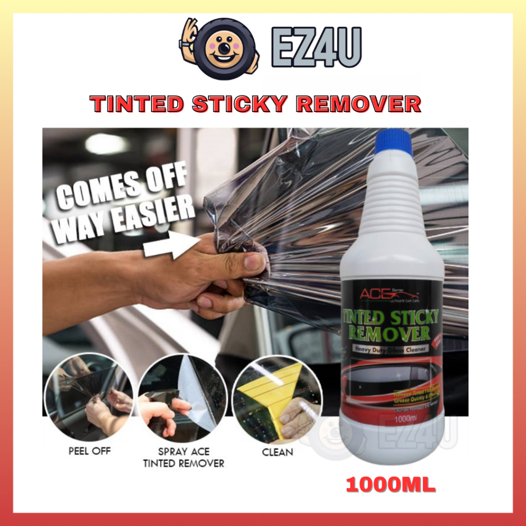 [EZ4U] Ace Ultimate Car Care Tinted Tint Film Sticky Glue Remove Glass ...