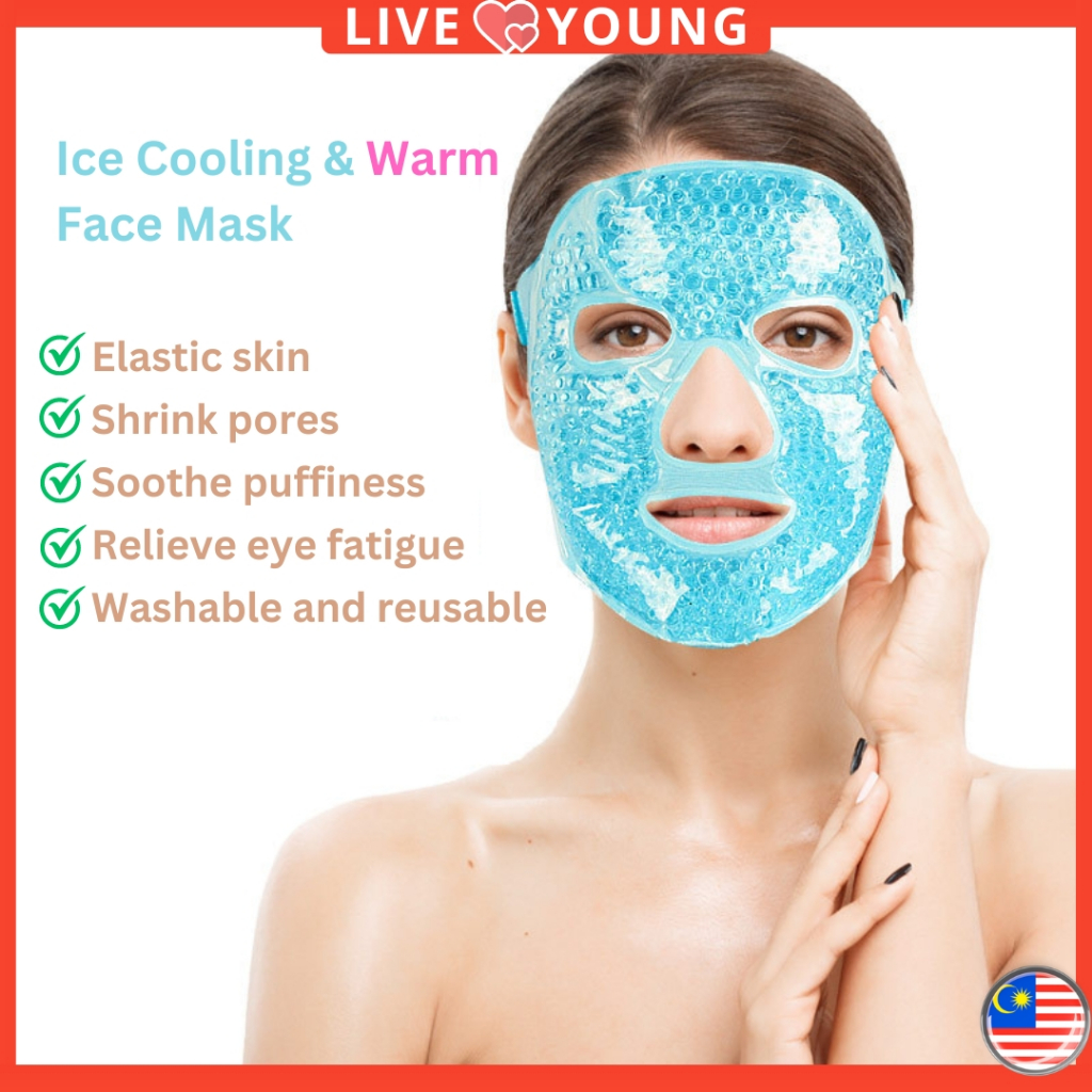 Ice Cooling Face Mask Warm Cold Cool Gel Mask Hot Compress Therapy for ...