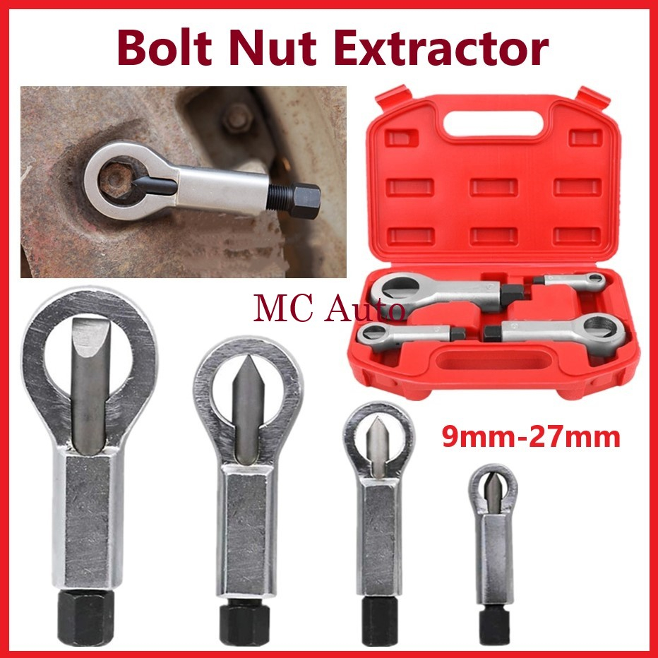 1Set 9-27mm Rusty Bolt Nut Broken Damage Separator Extractor Tool Screw ...
