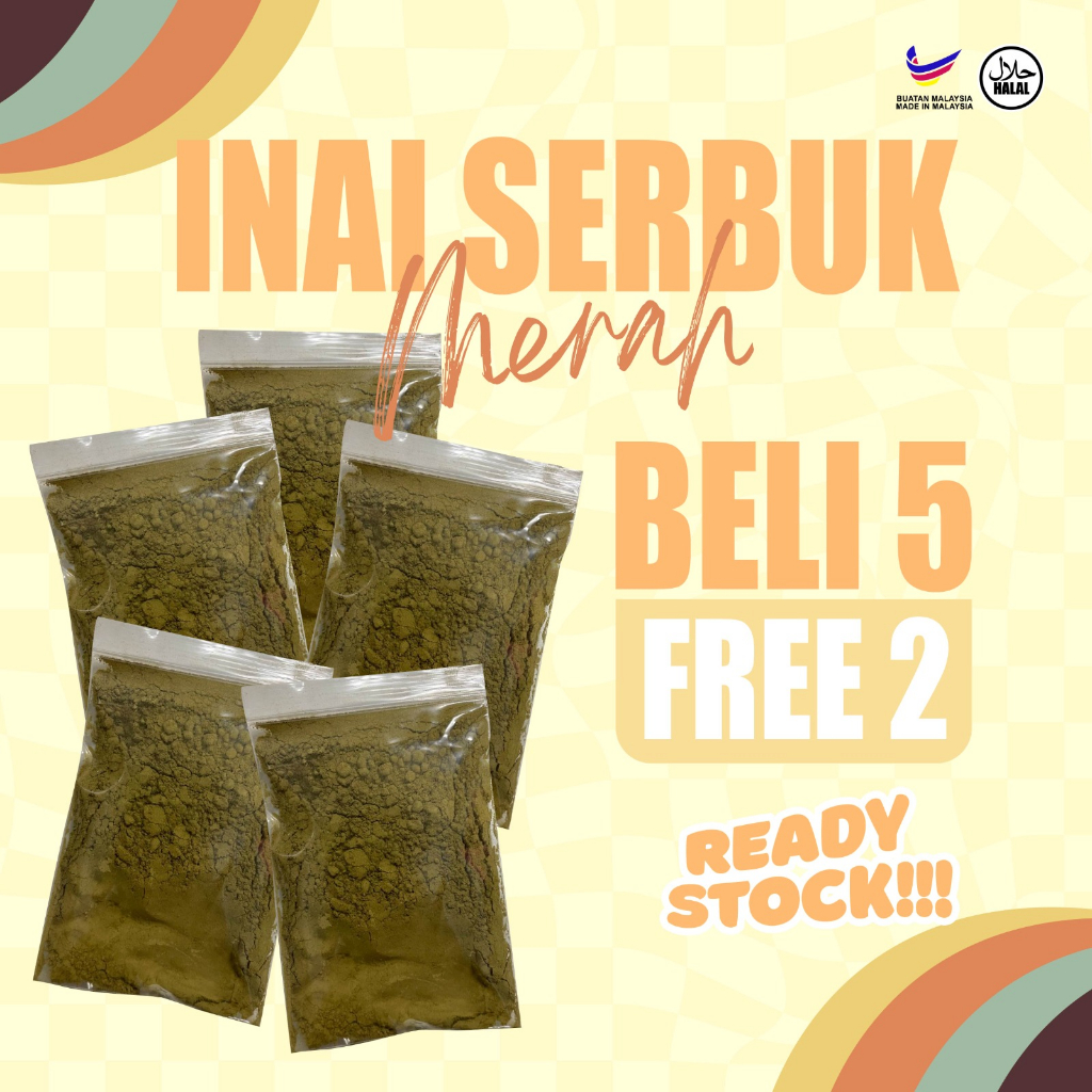 INAI SERBUK MERAH [RM2/PCS] BELI 5 FREE 1 | Shopee Singapore