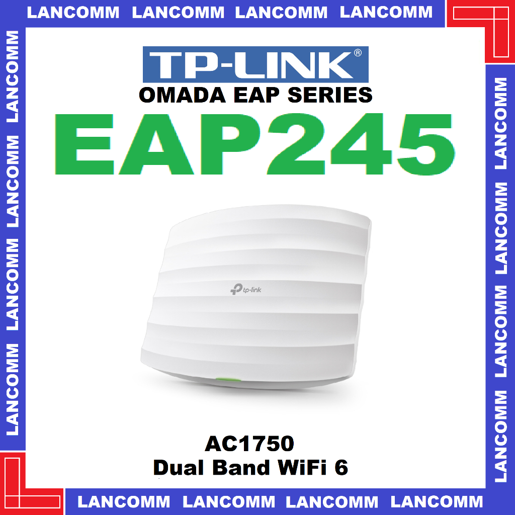 TP-LINK EAP245 AC1750 Wireless Dual Band Gigabit Ceiling Mount Access ...