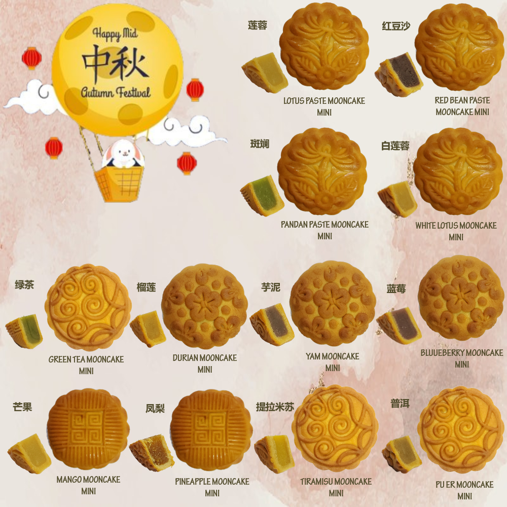 [HALAL] Mooncake Mini 125g 12 Flavor, 迷你月饼12口味 125g | Shopee Singapore
