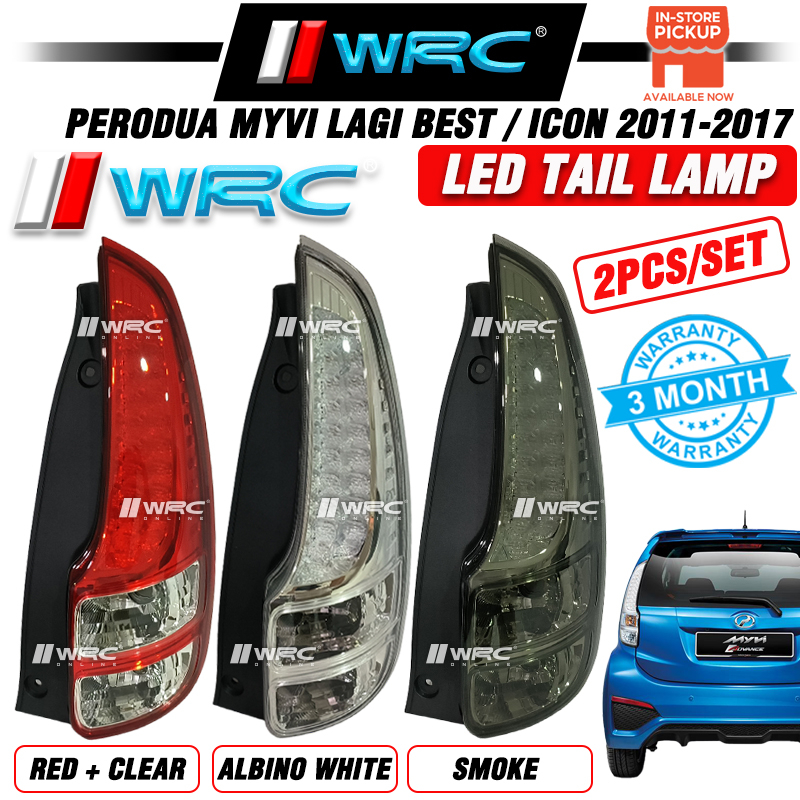 WRC Perodua Myvi Lagi Best / Icon 2011 - 2017 Led Tail Lamp ( 2pcs/set ...