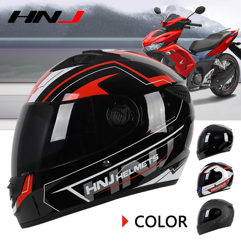 HNJ Helmet Full Face Motorcycle Men Motor Riding ABS Material ...