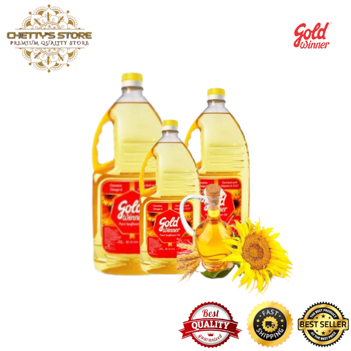 (IMPORTED INDIA) GOLD WINNER SUNFLOWER OIL(1L/2L/5L) | Shopee Singapore