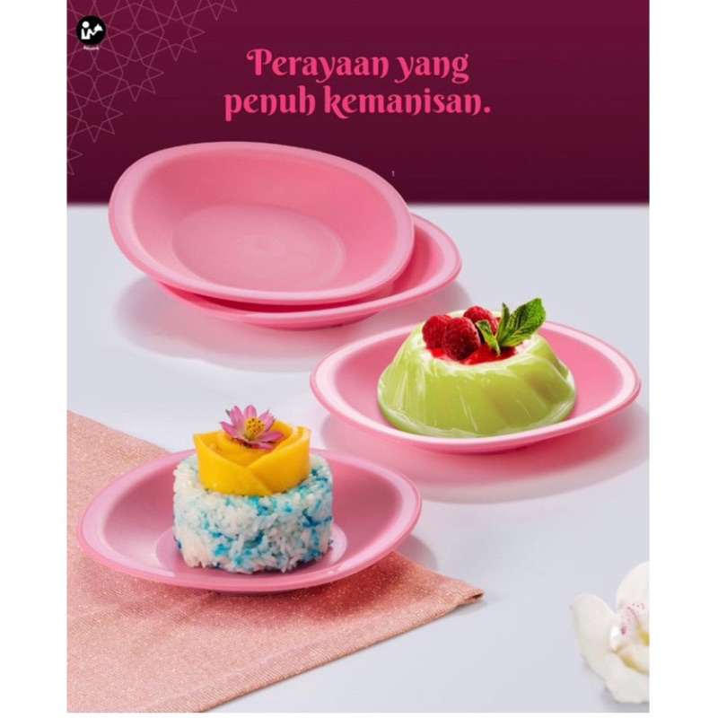 Tupperware Gourmet Dessert Plate (4pcs) | Shopee Singapore