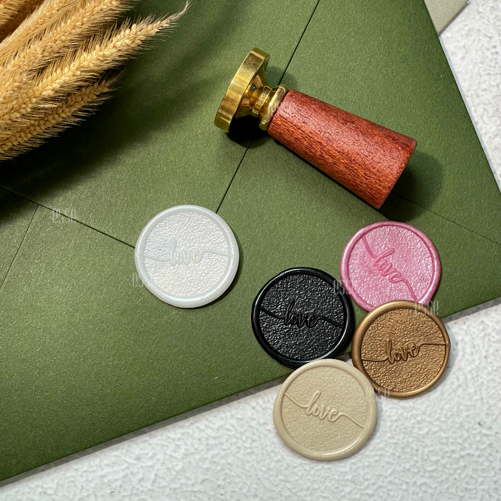 ESSE [Matte Sets] 20pcs Peel and Stick Wax Seal / Wedding Wax Seal Wax ...