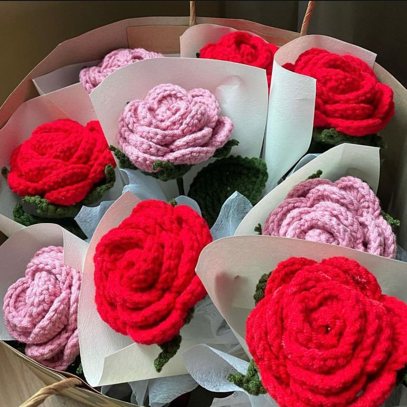 CROCHET FLOWERS BOUQUET (CUSTOMIZE) | Shopee Singapore
