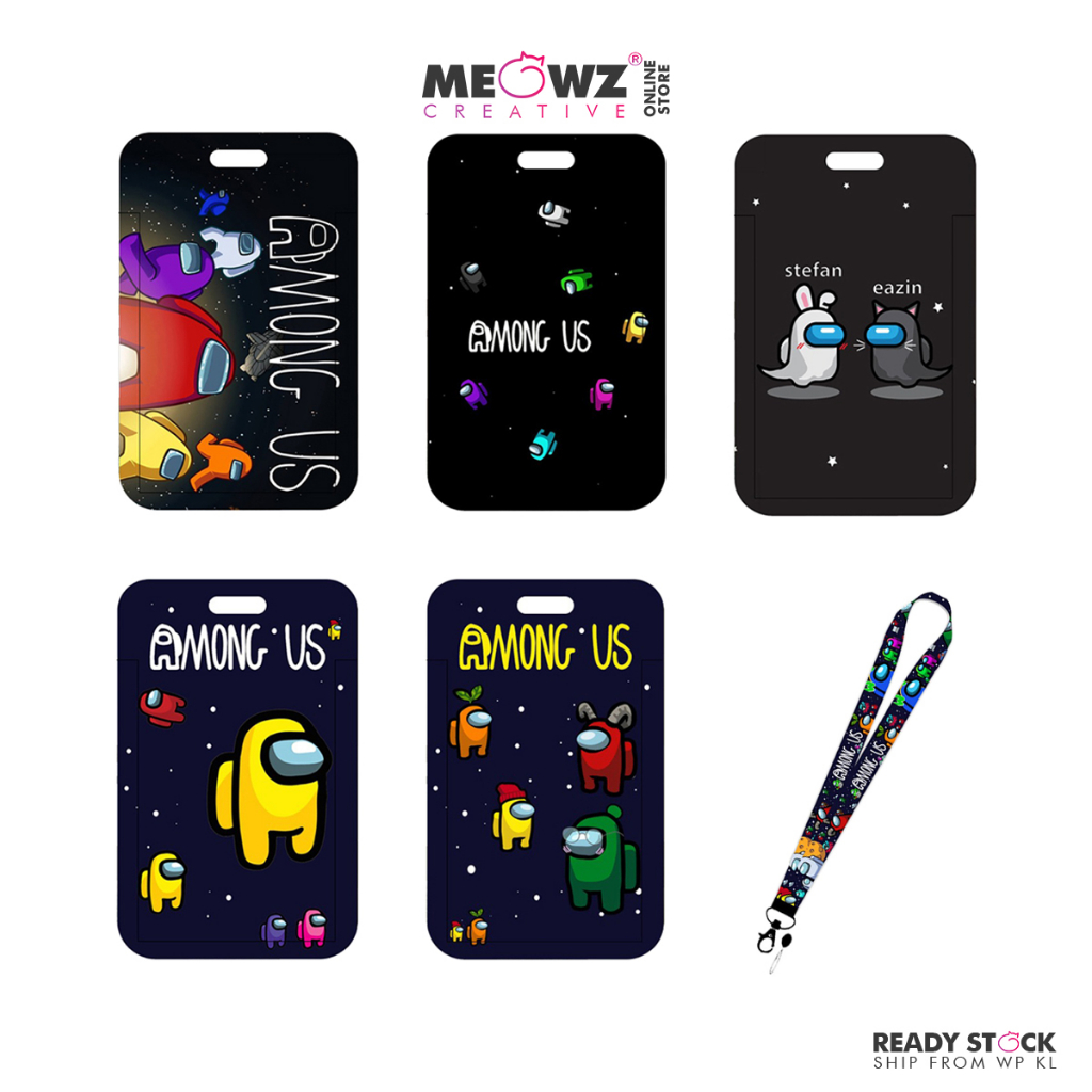 Among Us Fan Art Name Card Tags Holder Lanyard | Shopee Singapore