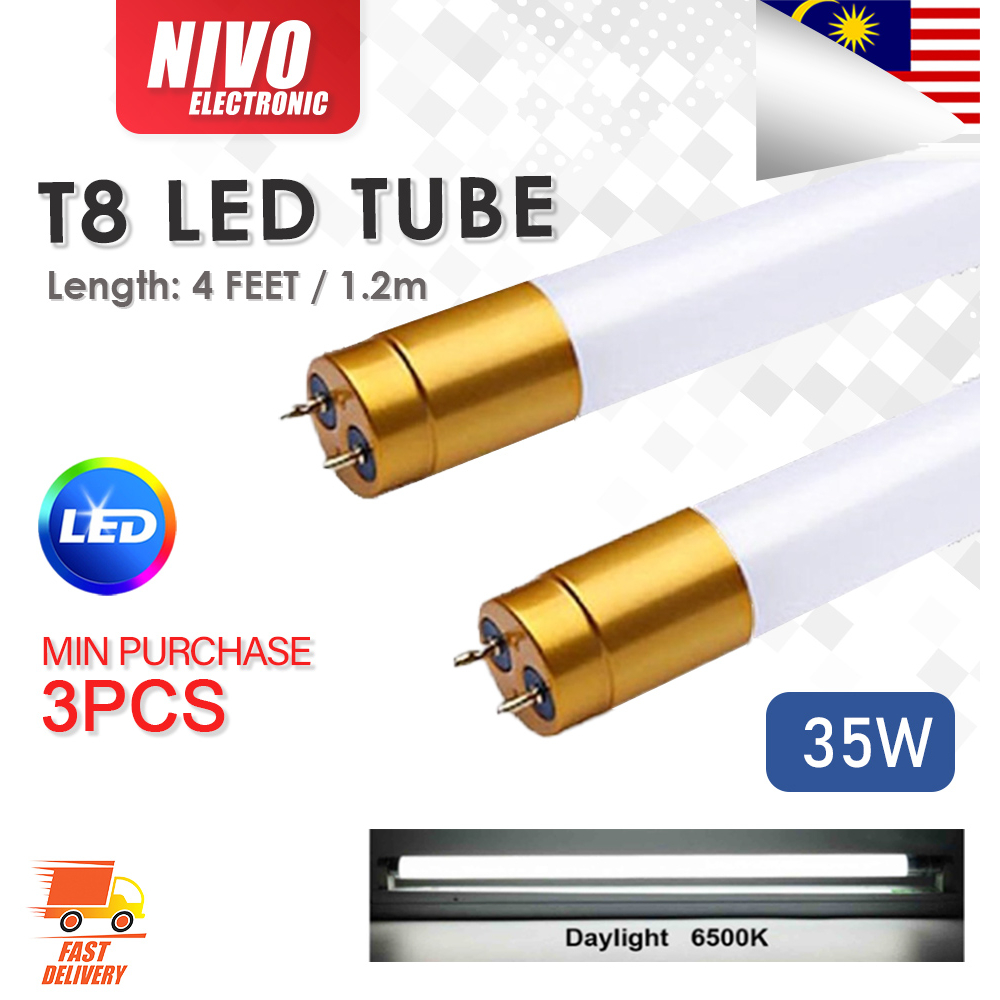 LED T8 Extra Bright 32W 4FT Light Tube (Daylight) | Shopee Singapore