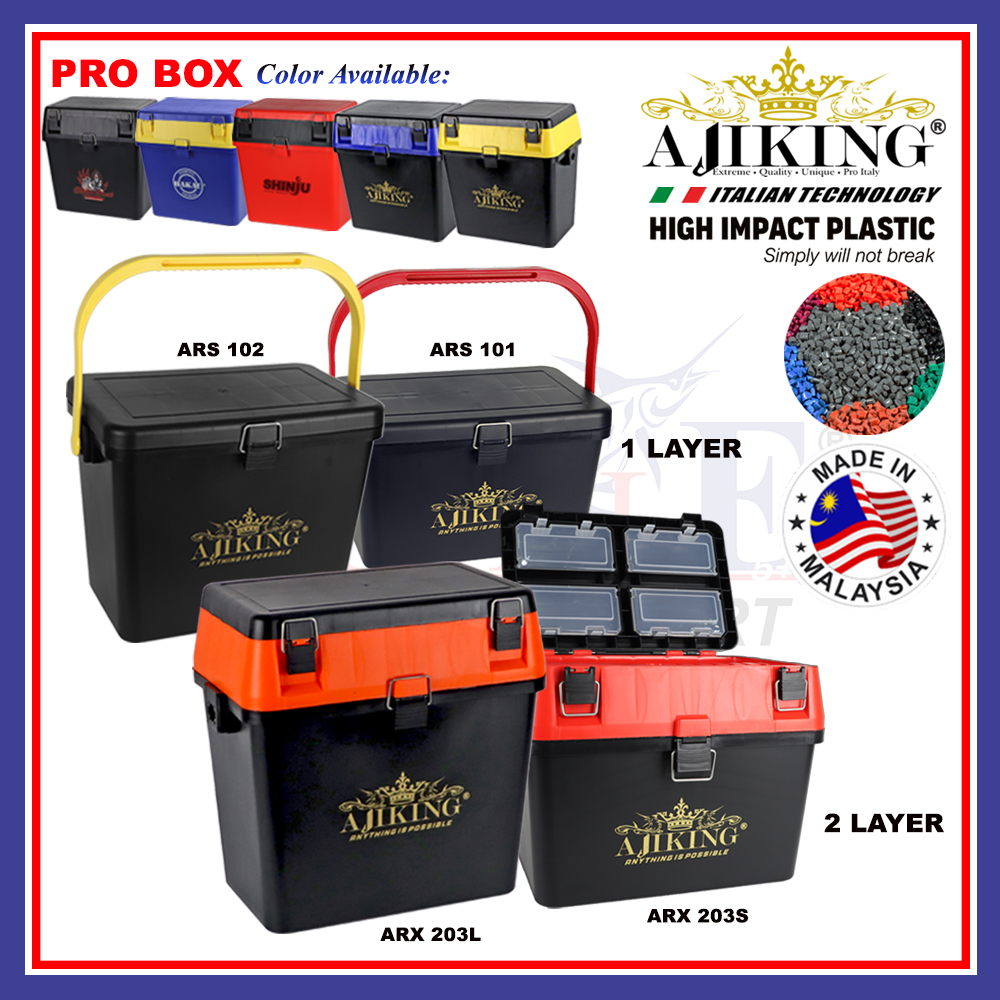 Ajiking Pro Box ARX 203 ARS Tomman TBG 100 Shinju Bakau Box Fishing ...
