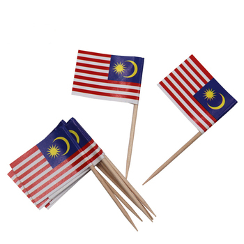 Toothpick Flag Bendera Merdeka Cake Topper Flag Fruit Stick Party ...