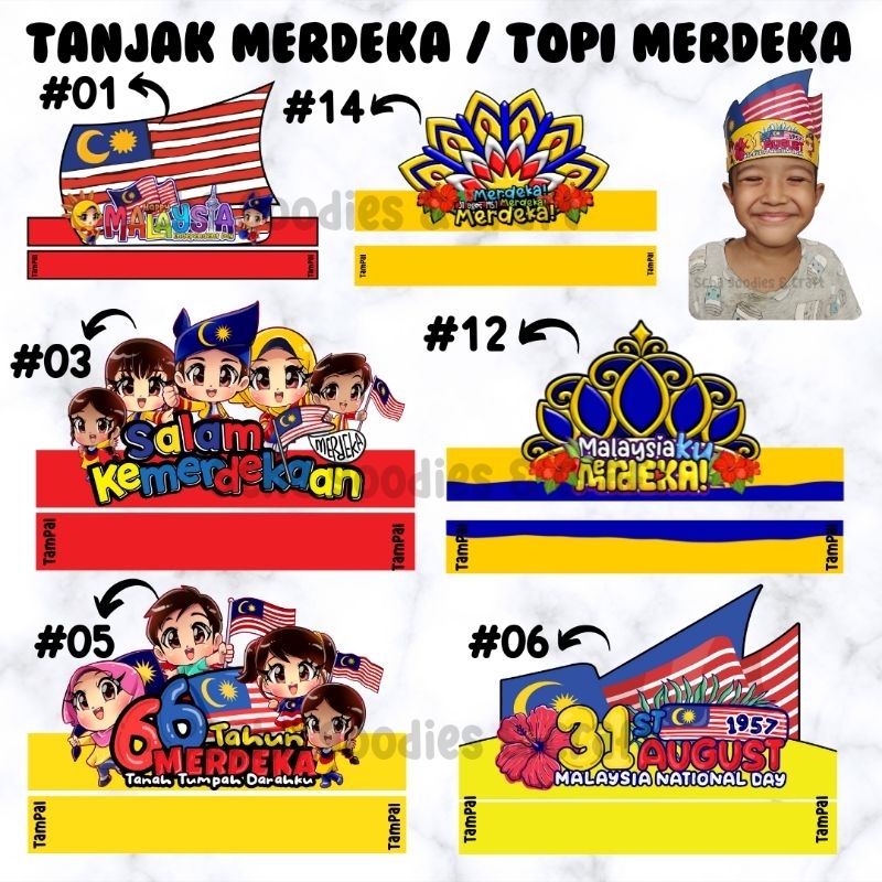 Merdeka ramp merdeka paper ramp merdeka hat merdeka tiara | Shopee Singapore