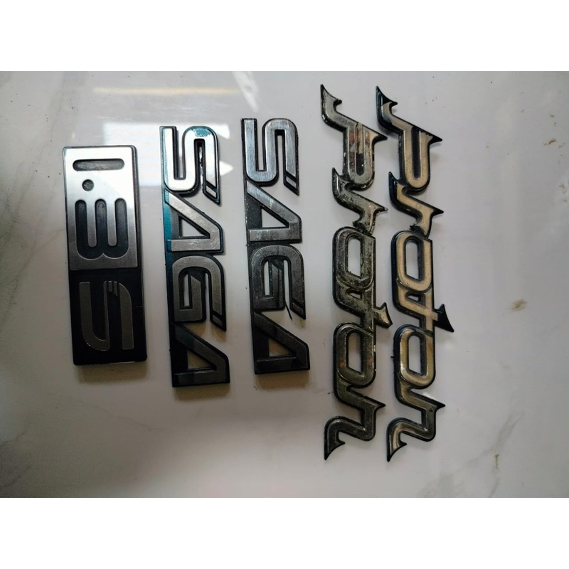 PROTON SAGA WORDING EMBLEM LOGO PROTON EMBLEM JAWI Used | Shopee Singapore