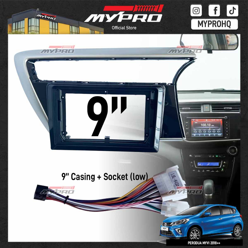 Android Android Player Casing 9" Perodua NEW Myvi 2018-2021 Myvi 2022 H ...