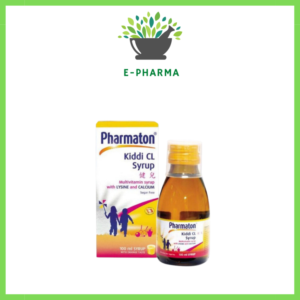Pharmaton kiddi CL Syrup Multivitamins With Lysine And Calcium 100ml ...