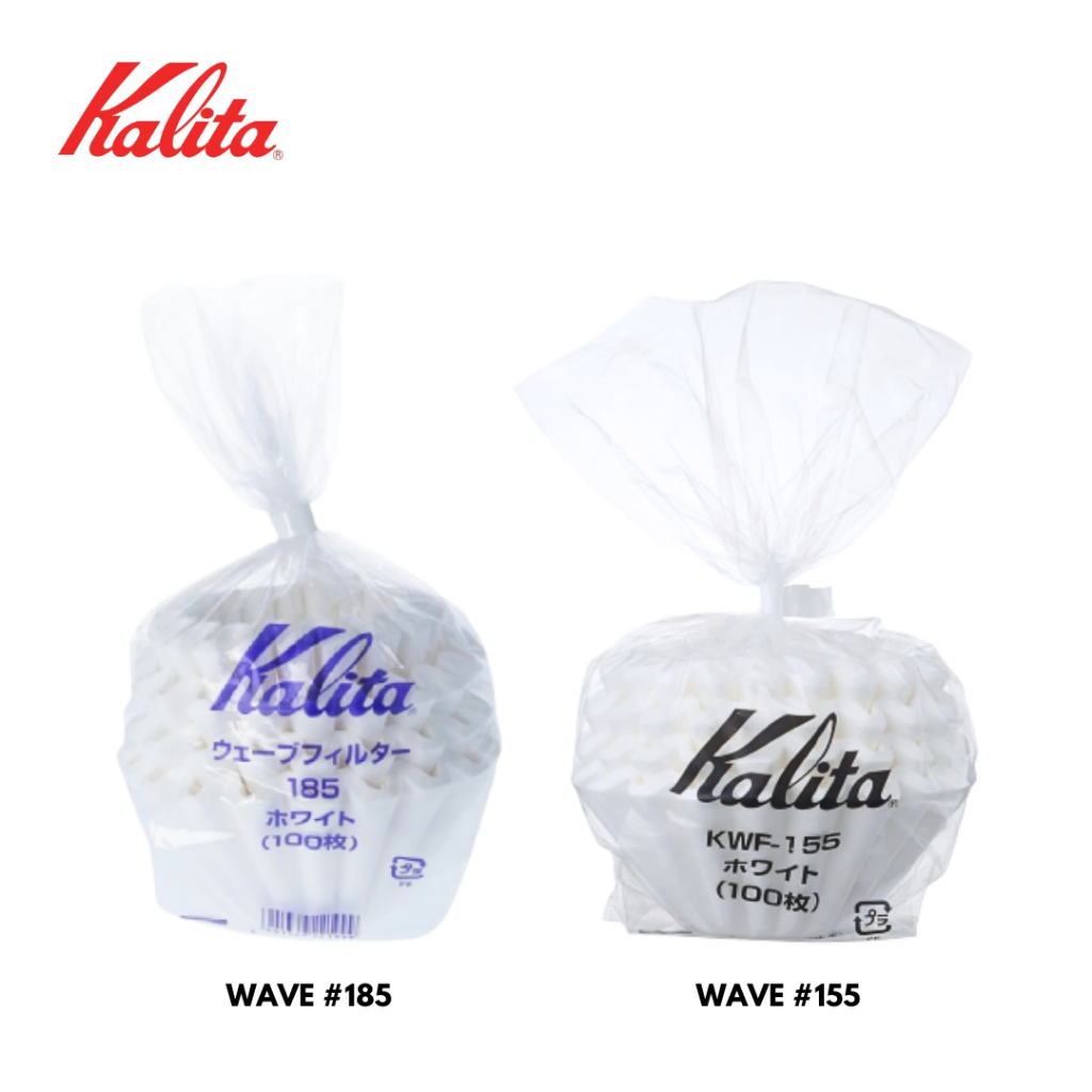 [Coffee Icon] Kalita Wave 100pcs 155 & 185 Filter Paper / Pour Over ...
