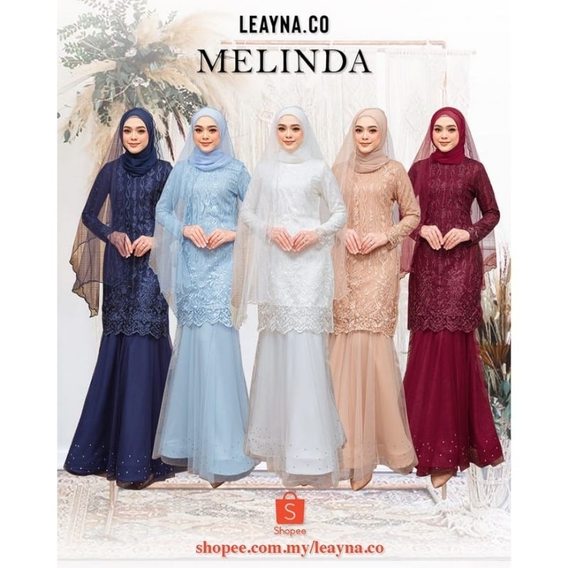 Baju akad nikah dan sanding LEAYNA.CO Melinda Lace Modern Kurung Set ...