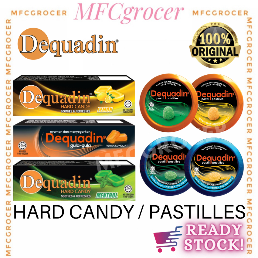Dequadin HARD CANDY GULA-GULA / PASTIL PASTILLES (LEMON/PERISA KUMQUAT ...