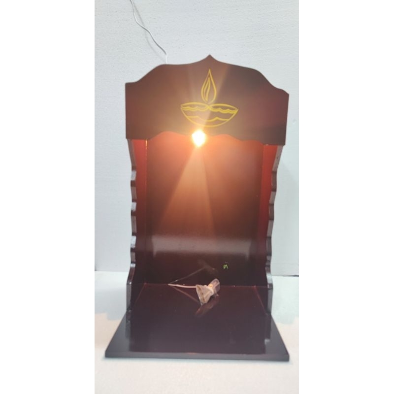wooden Swamy medai/Samy statue altar with light/Samy. statue holder ...