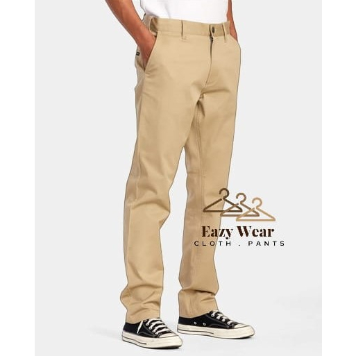 Slack Pants Men Straight Cut Cotton Seluar Straight Cut | Shopee Singapore