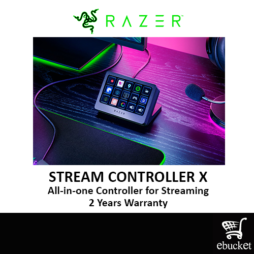 RAZER STREAM CONTROLLER X All-in-one Controller for Streaming (RZ20-04790100-R3M1) | Shopee ...