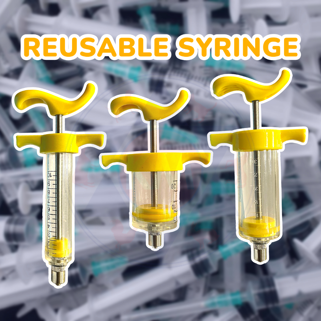 Reusable Syringe | Animal Syringe | Picagari Haiwan | Nylon Syringe ...