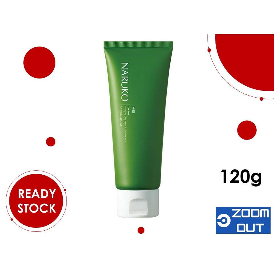 Naruko Tea Tree Purifying Clay Mask Cleanser In 1 (120g) | Shopee Singapore