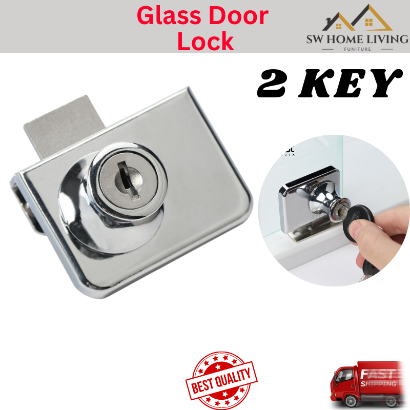 SW Cabinet Glass Door Lock Kabinet Kaca Pintu Lock For Glass 4mm-8mm ...