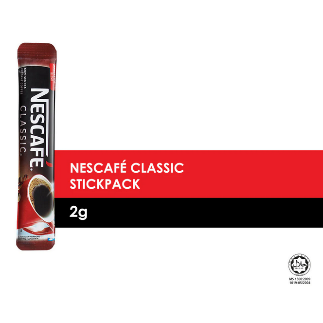 NESCAFE CLASSIC 2g Packs Sachet Sticks Senang Bawa & Bancuh Suitable ...