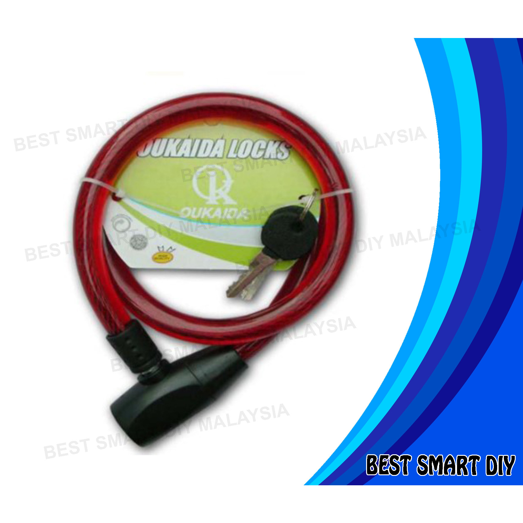 Bicycle Lock 65CM x 10MM ( Random Colour ) | Shopee Singapore