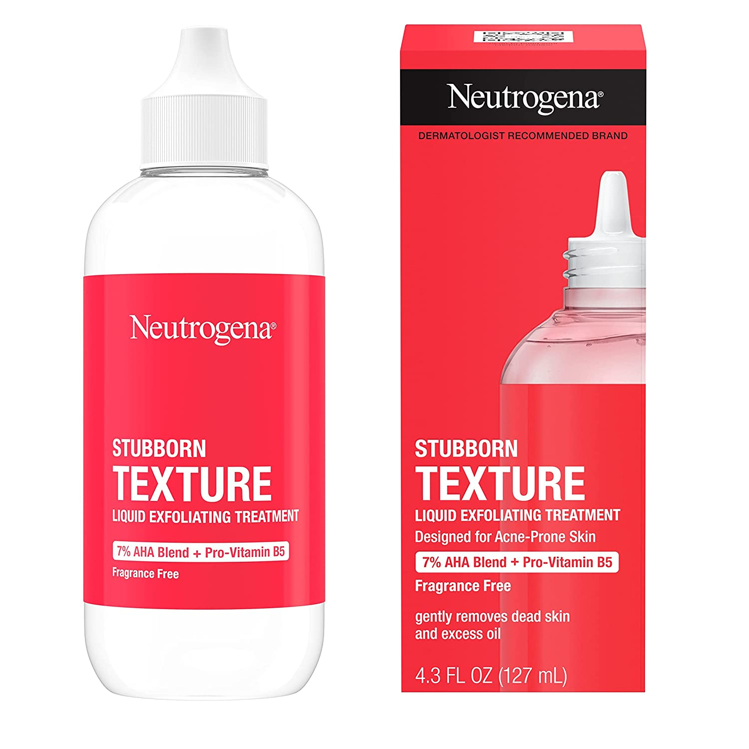 Neutrogena, Stubborn Texture, Liquid Exfoliating Treatment, For Acne ...