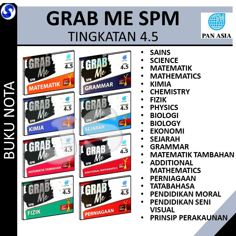 GRAB ME SPM LEVEL 4.5 - POKET SIZE | SPM KSSM 2025 REFERENCE BOOK ...