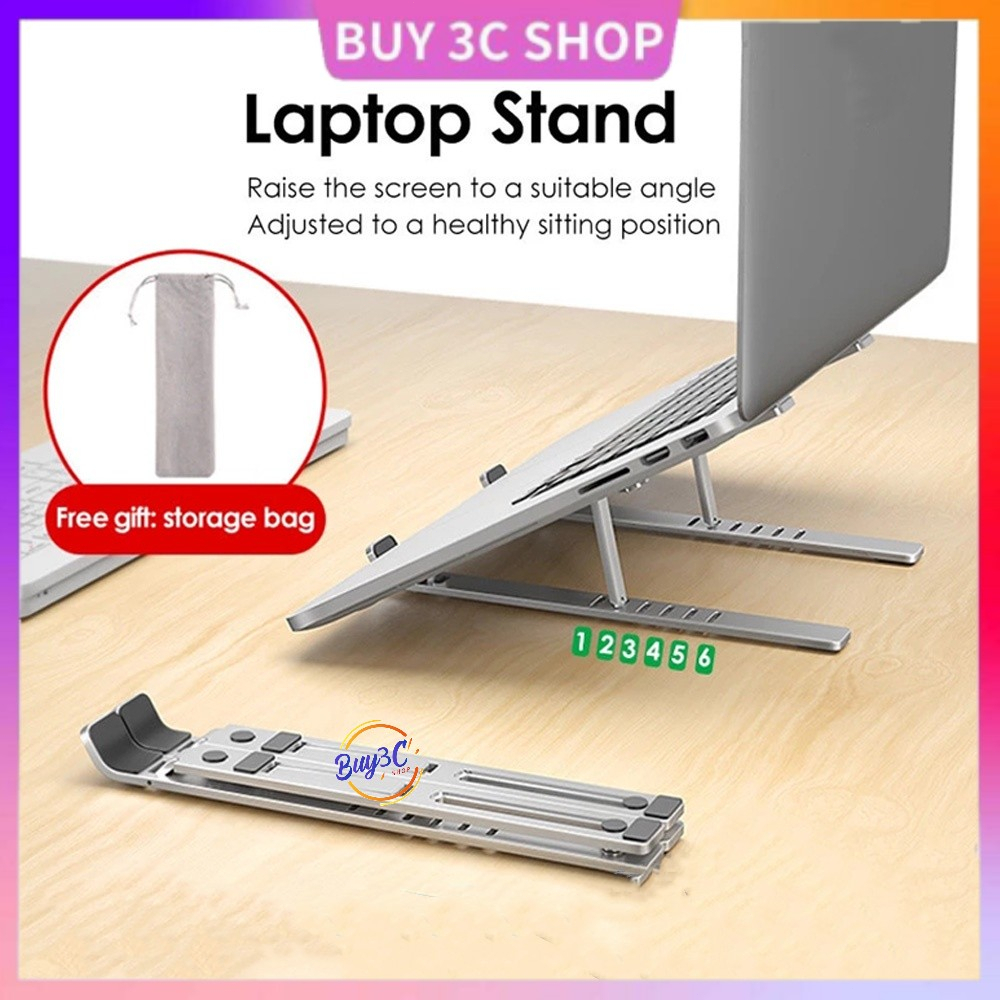 Laptop Stand Portable Platform Foldable Stand Adjustable Height Laptop ...