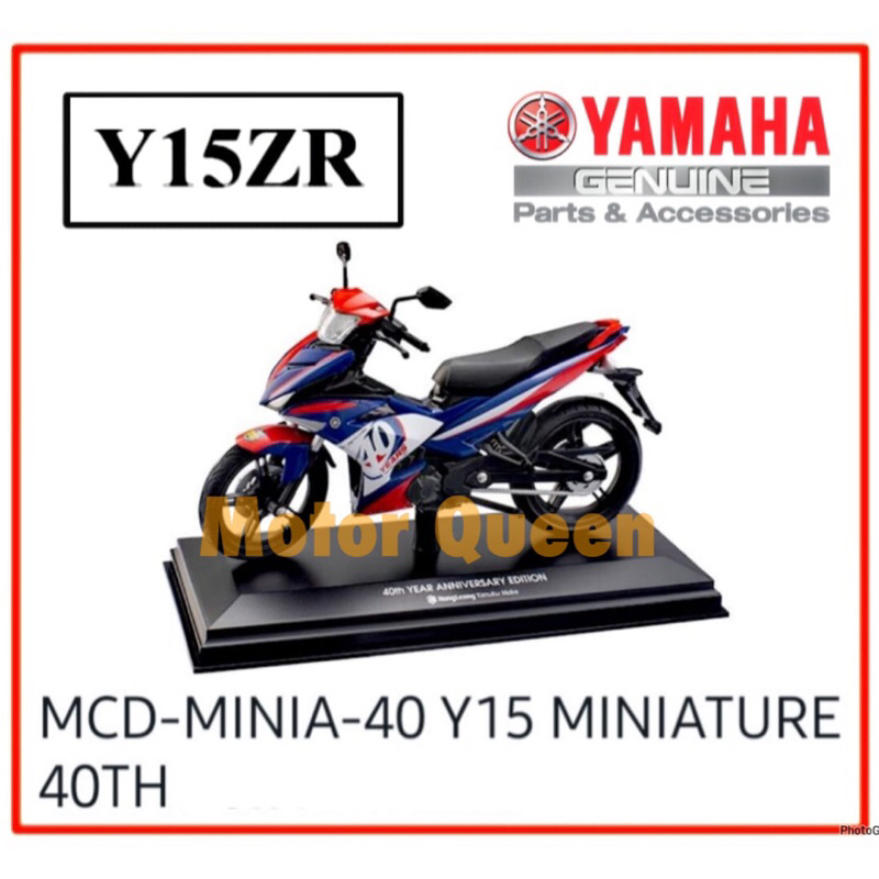 Diecast Miniature Yamaha Y15 Y15ZR YSUKU 100% HLY Yamaha 40th Year ...