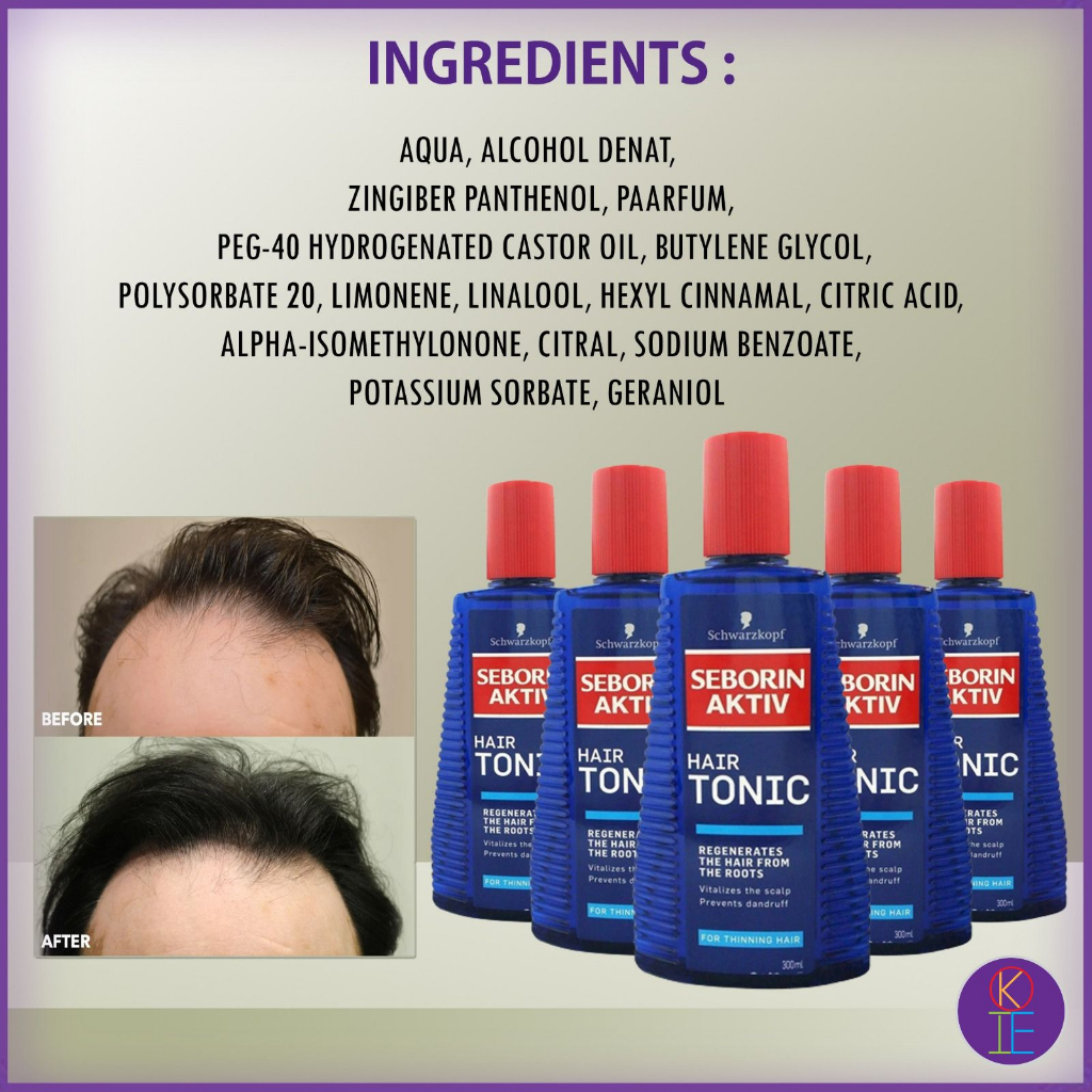 OKIE Bundle Special Schwarzkopf Seborin Aktiv Hair Tonic 300ml Schwarzkopf Seborin Anti Dandruff Hair Tonic 400ml Shopee Singapore