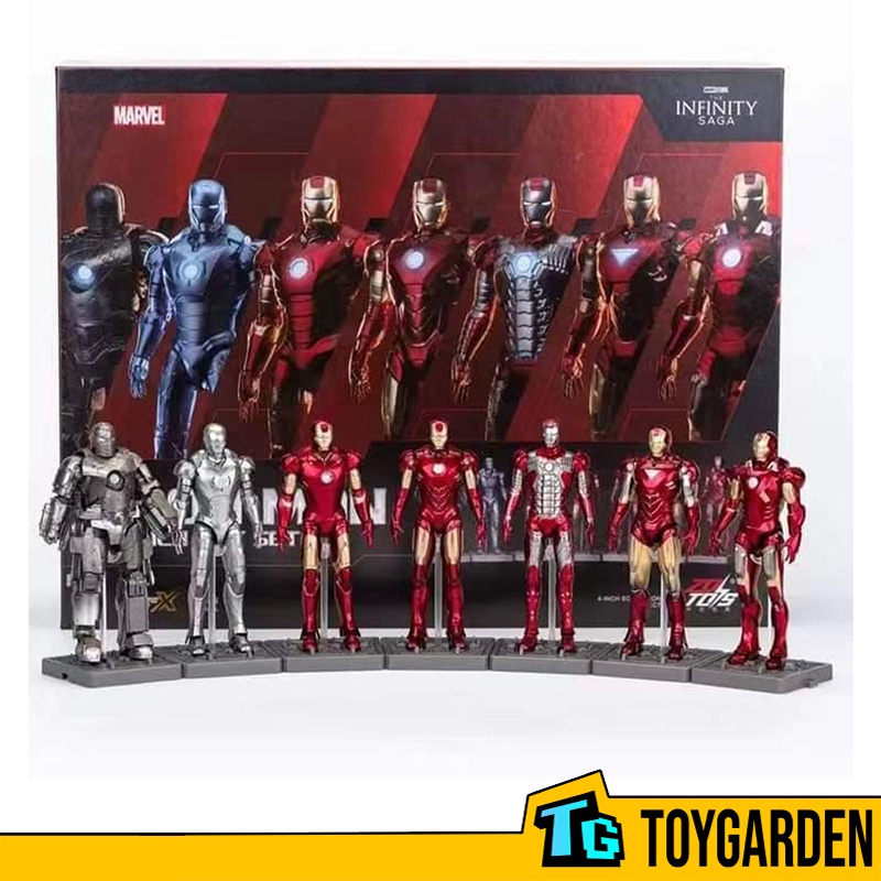 ZD Toys 4-inch Scale Iron Man Set With Base (1923) (680528) | Shopee ...